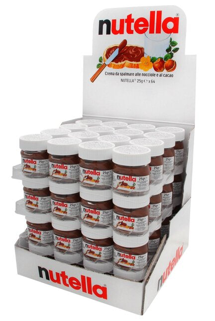 Nutella Mini Display 25g x 64st / 1.60kg / L – Mirza Company